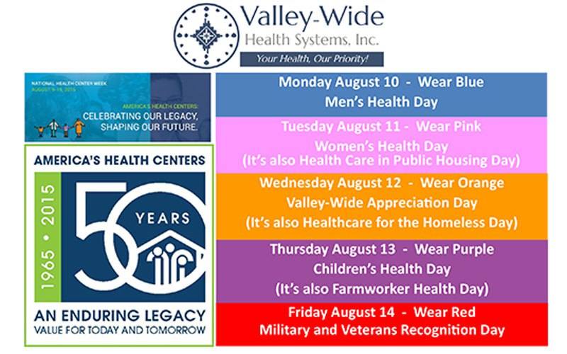 National Health Center “Spirit” Week - Valley-Wide Health